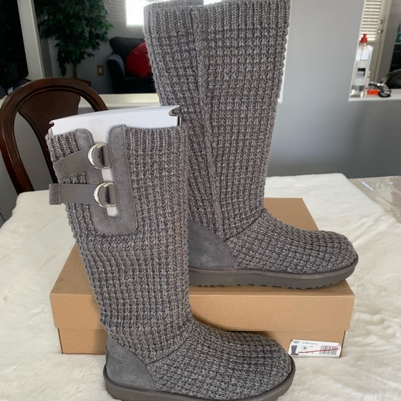 UGG | Shoes | Ugg Classic Solene Tall Knit Boots | Poshmark